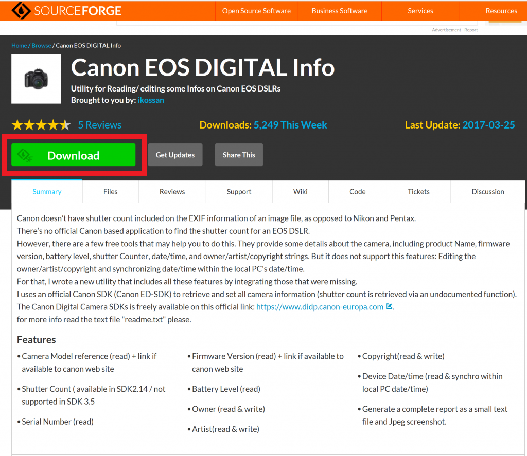 Canon EOS DIGITAL Info配布サイト | 家庭発電所
